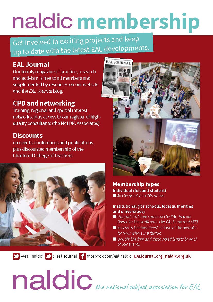 Join NALDIC – EAL Journal