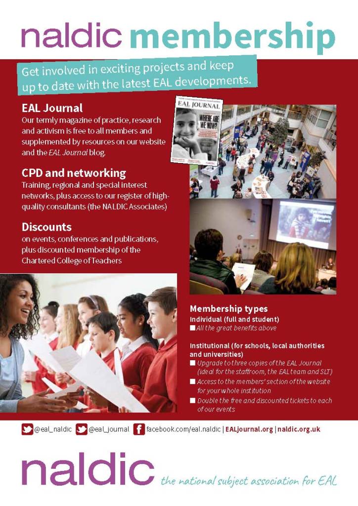 Join NALDIC – EAL Journal