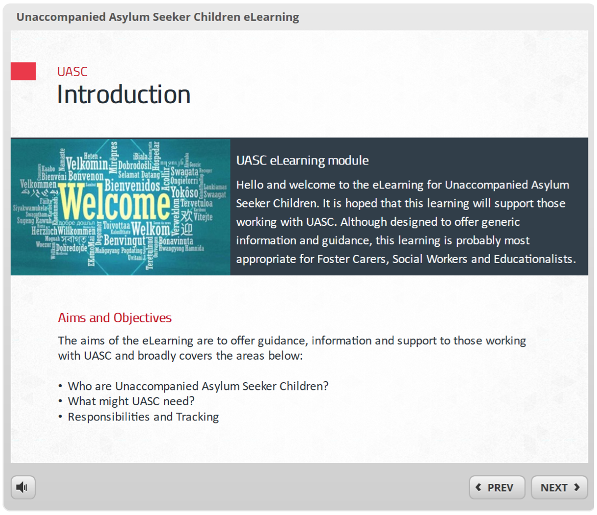 Supporting unaccompanied asylum seeker children: eLearning for social ...